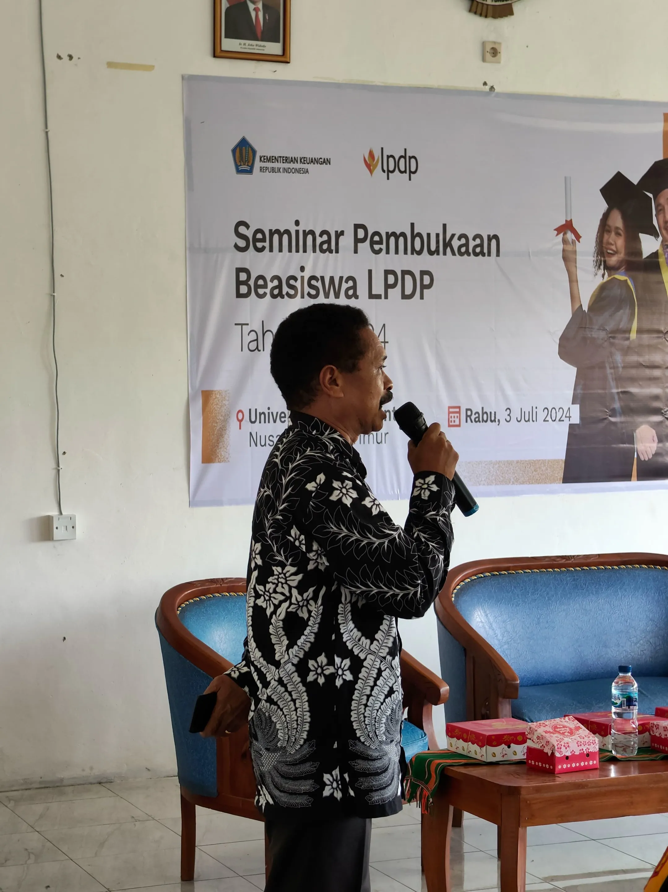 Kegiatan Seminar pembukaan LPDP 2024 | Foto | Universitas Nusa Lontar Rote