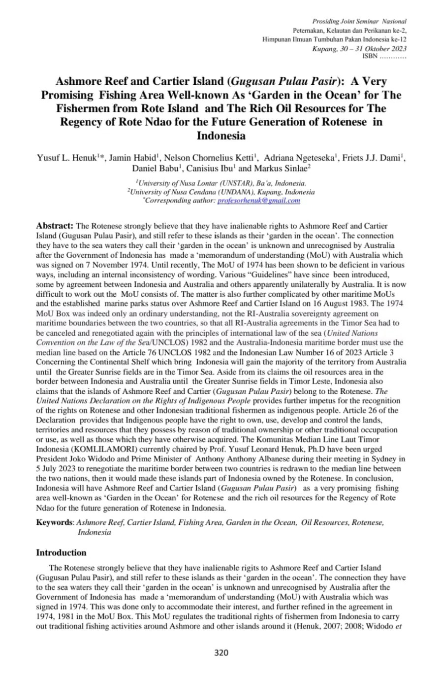 Jurnal Prosiding | Foto | Universitas Nusa Lontar Rote
